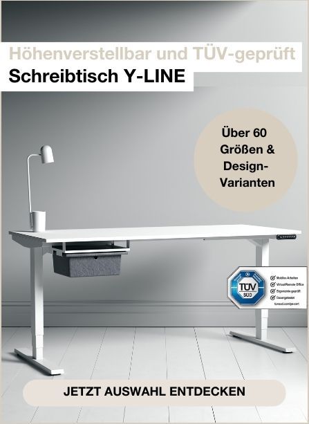 Elektrisch höhenverstellbarer Schreibtisch | ASSMANN HOME